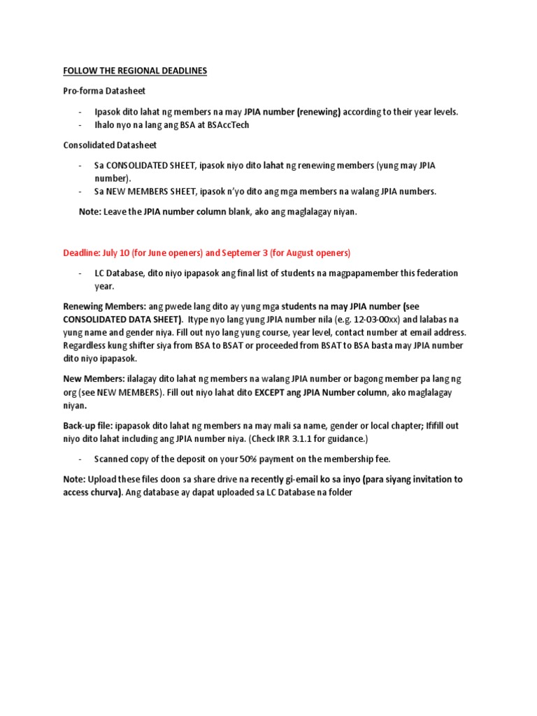 General Instructions | PDF