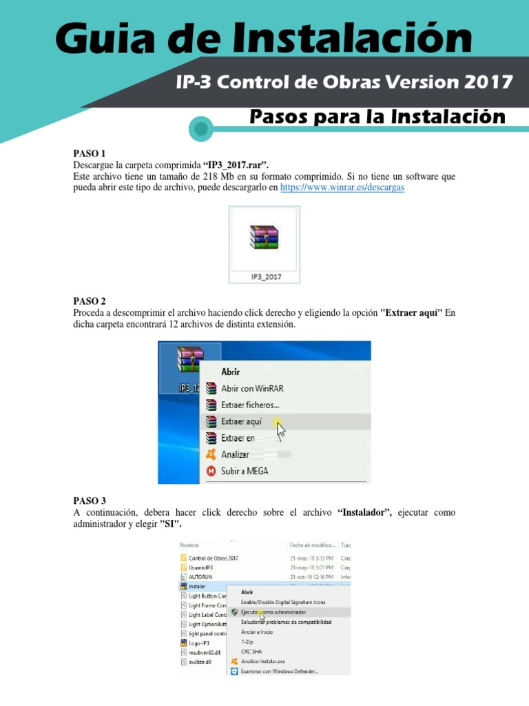 Guia Instalacion Ip3 2017 | PDF
