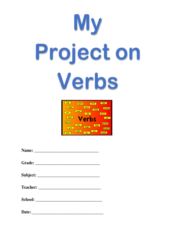 My Project On Verbs: Name | PDF