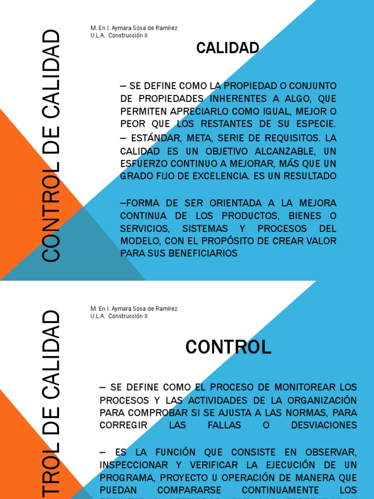 Fundamentos del Control de Calidad | PDF | Gestión de la calidad | Iso 9000