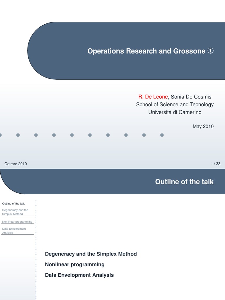 Understanding Degeneracy and the Simplex Method in Linear Programming Optimization | PDF ...