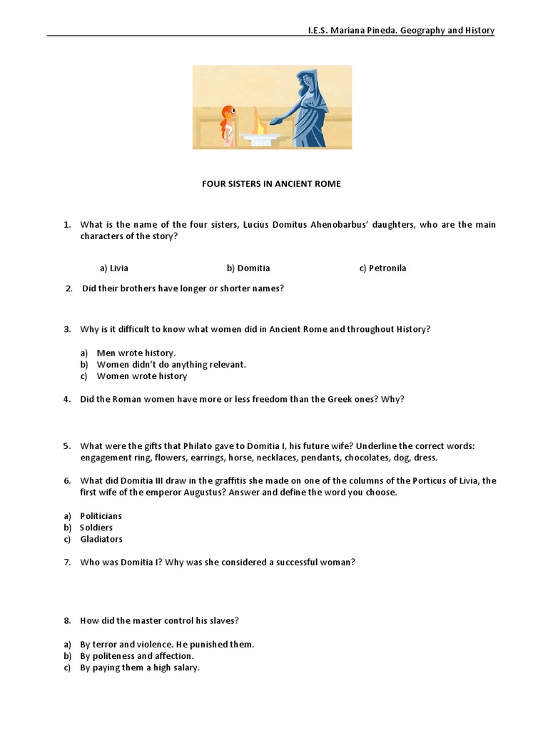 Four Sisters in Ancient Rome | PDF | Ancient Rome | Ancient Europe