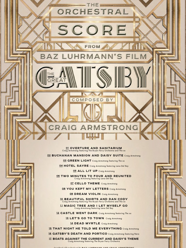 Digital Booklet - Gatsby Score | PDF | Music Organizations | Music Industry