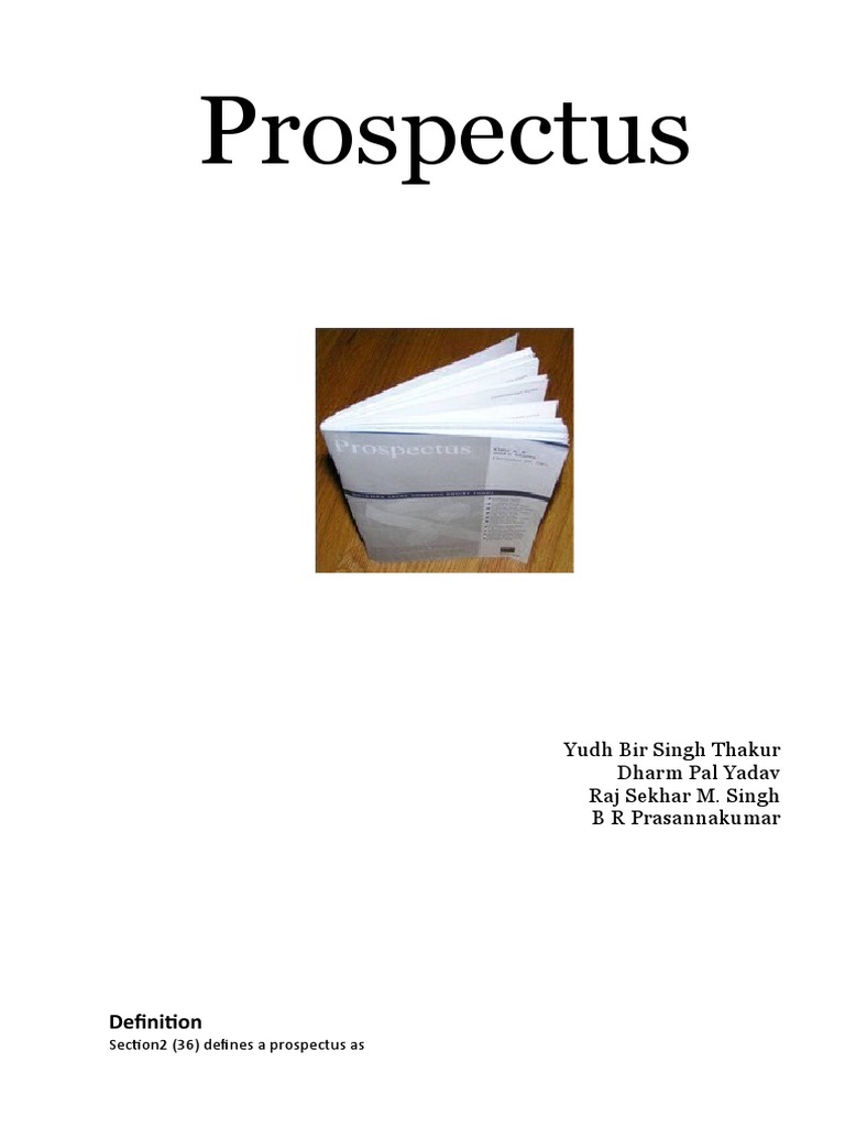 Prospectus DPY | PDF | Securities (Finance) | Private Law