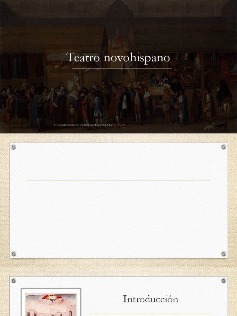 Teatro Novohispano y Poesía Novohispana | PDF | Nueva españa | Poesía