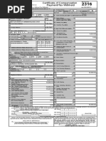 Bir Form 2316 | PDF | Income Tax | Wage