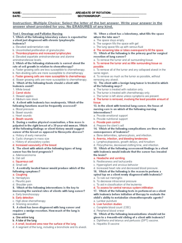 Instruction: Multiple Choice: Select The Letter of The Bet Answer ...