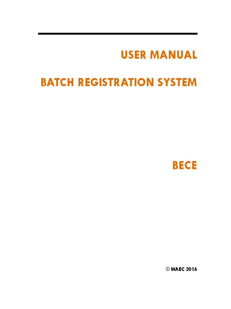 Bece BRS Usermanual | PDF | User Interface | Computer File