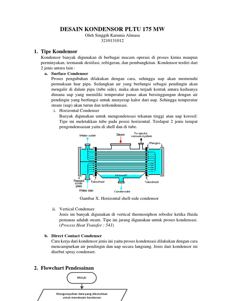 DESAIN KONDENSOR PLTU 175 MW | PDF