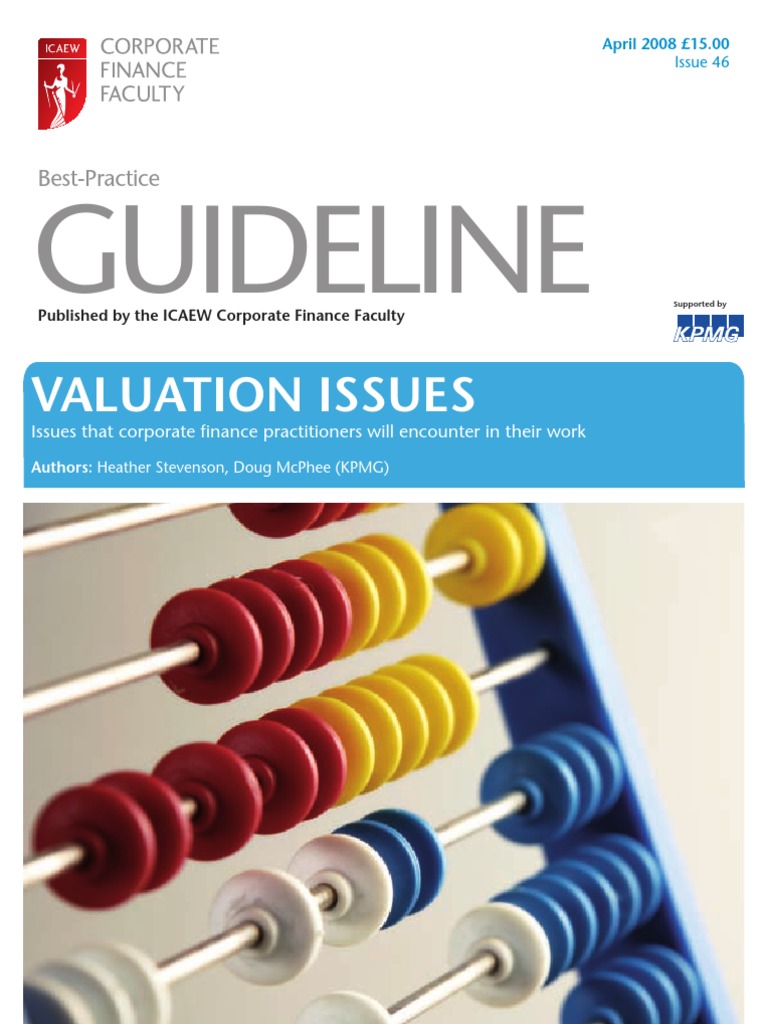 Guideline: Valuation Issues | PDF | Finance & Money Management | Computers