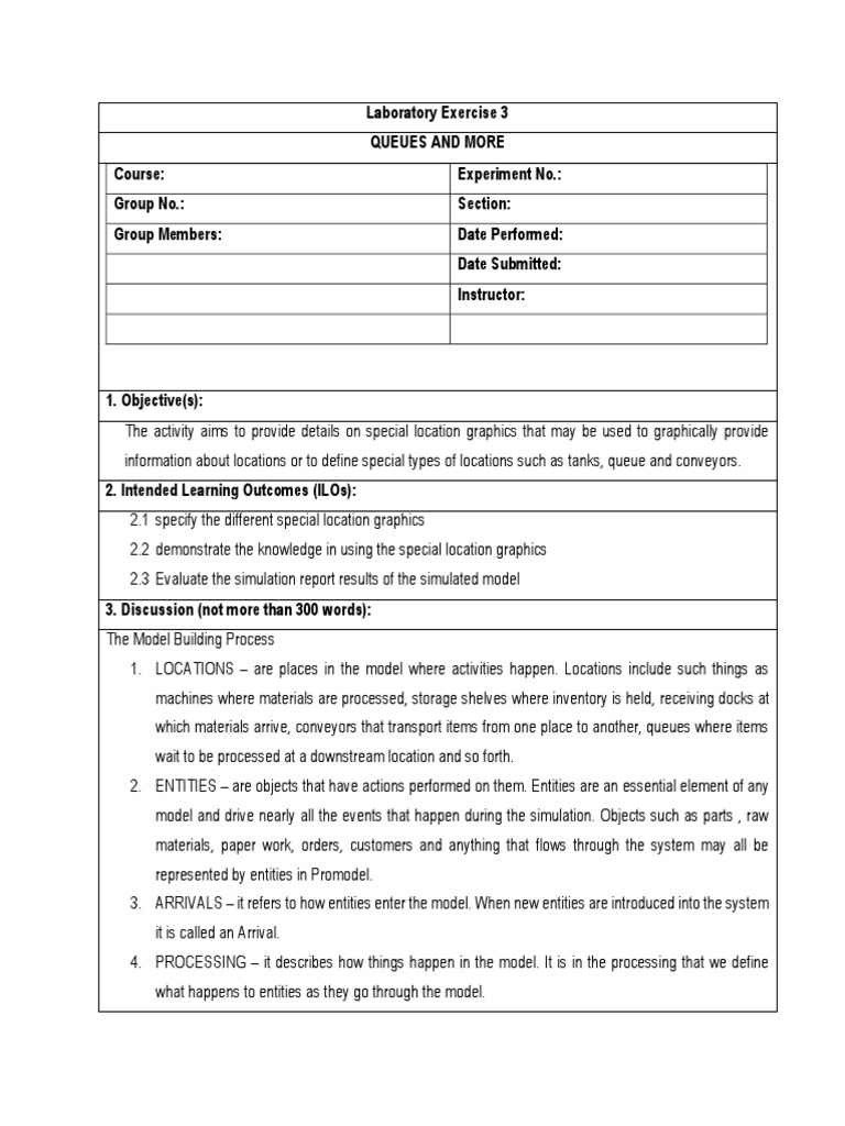 Laboratory Exercise 3.IE406 | PDF | Automated Teller Machine | Simulation