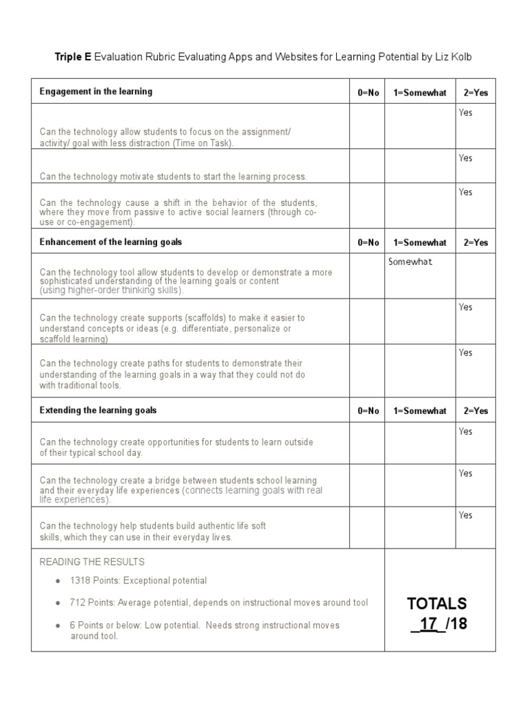 Triple e Evaluation Form | PDF | Change | Learning