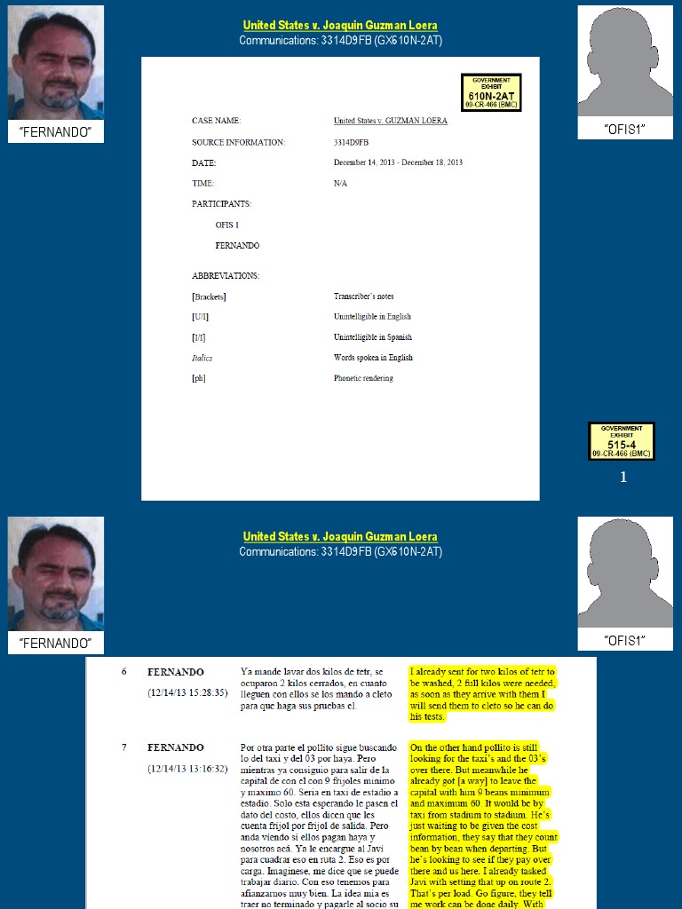 Text Messages Between El Chapo and Damaso Lopez | PDF