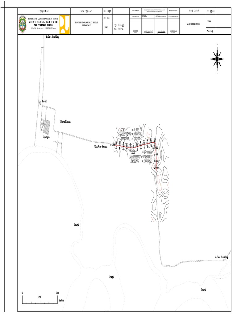 Gambar As Built Jaringan Irigasi | PDF