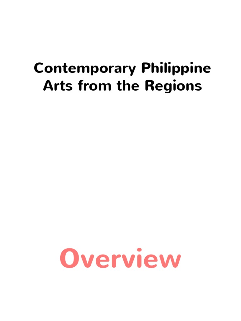1contemporary Philippine Arts From The Regions Presentation | PDF ...