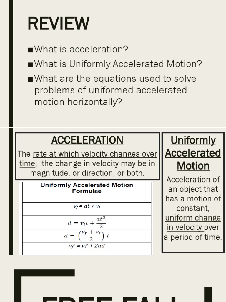 Free Fall Lesson | PDF | Acceleration | Galileo Galilei