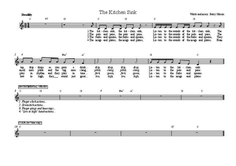 The Kitchen Sink Music | PDF | Domestic Implements | Tools