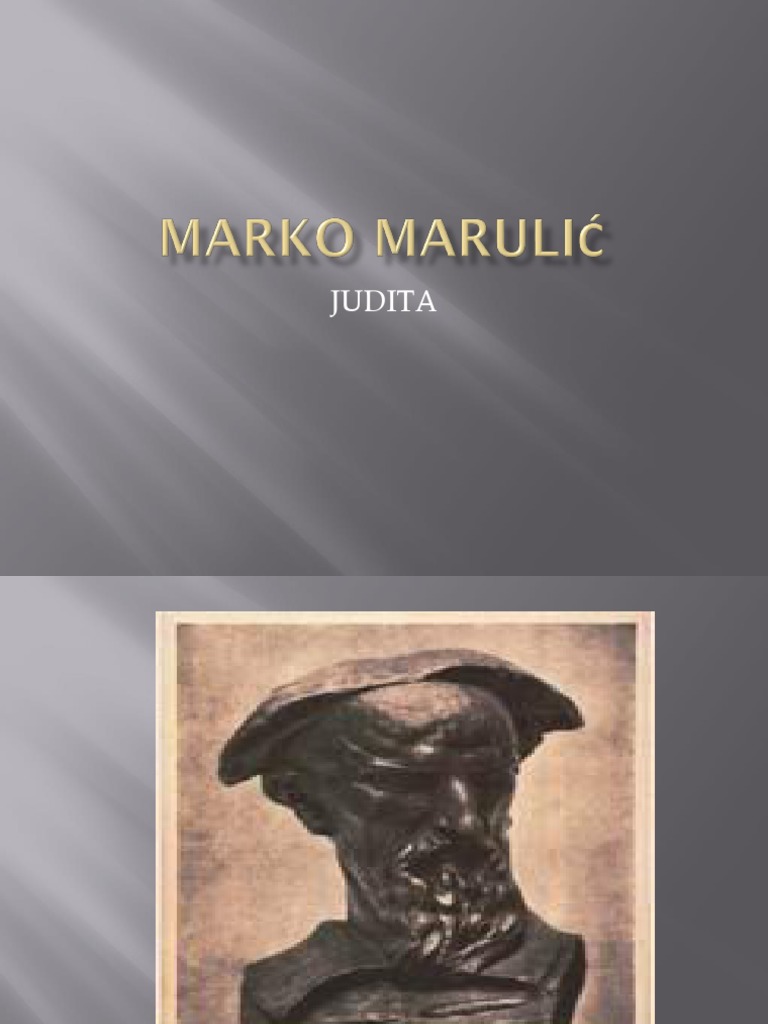 Marko Marulic | PDF