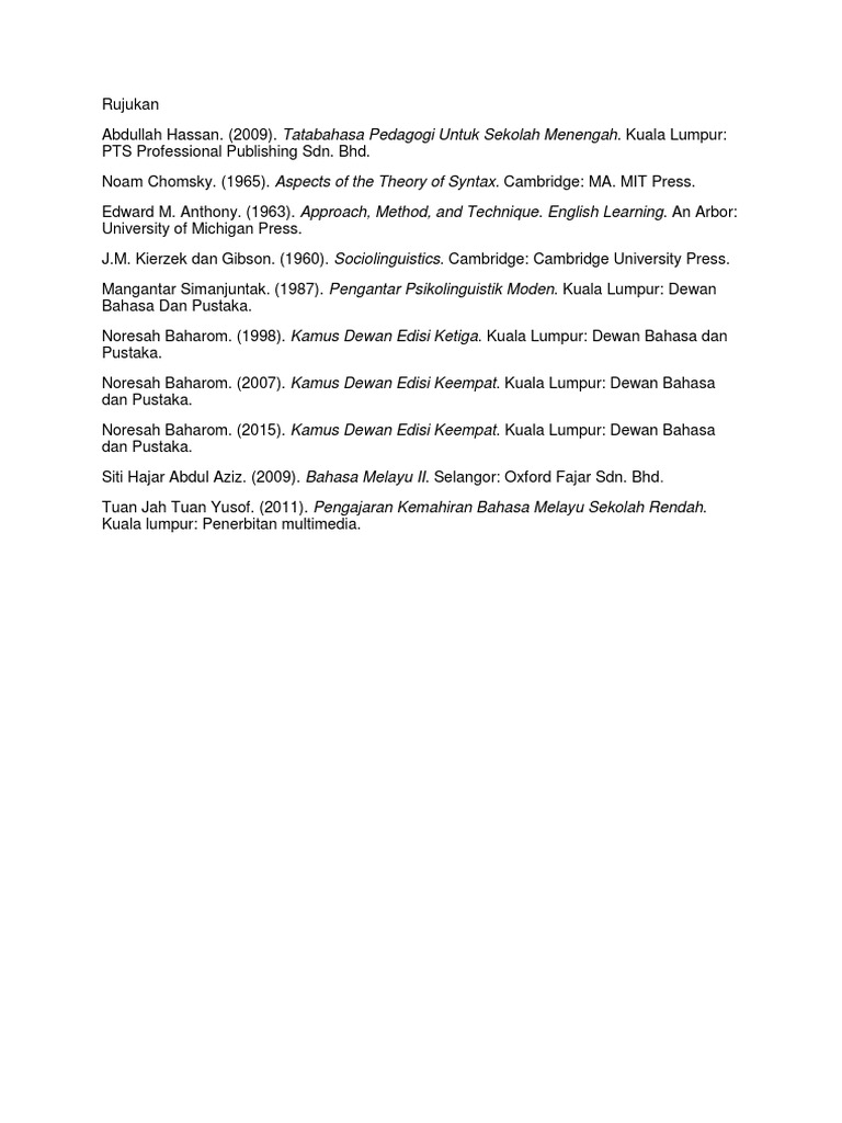 Rujukan | PDF