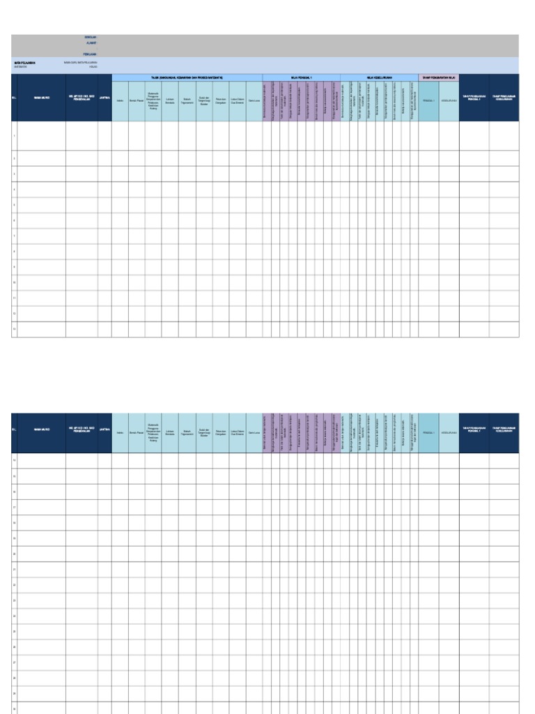 Template PBD KSSM MT t3 | PDF