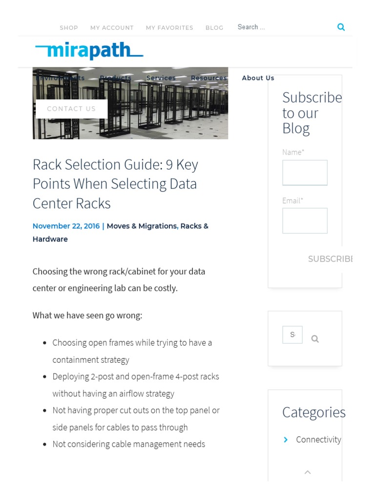 Rack Selection Guide - 9 Key Points When Selecting Data Center Racks ...