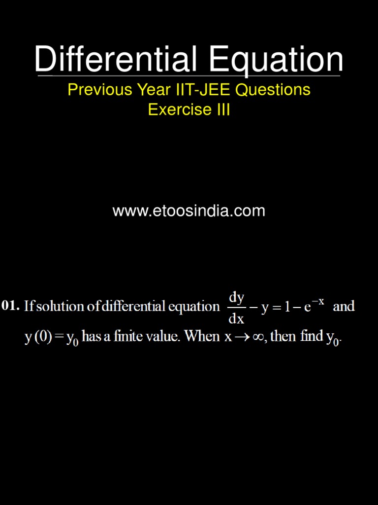 Differential Equation | PDF