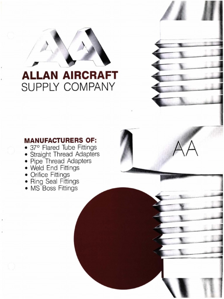 Allan Aircraft Catalog | PDF | Pipe (Fluid Conveyance) | Materials