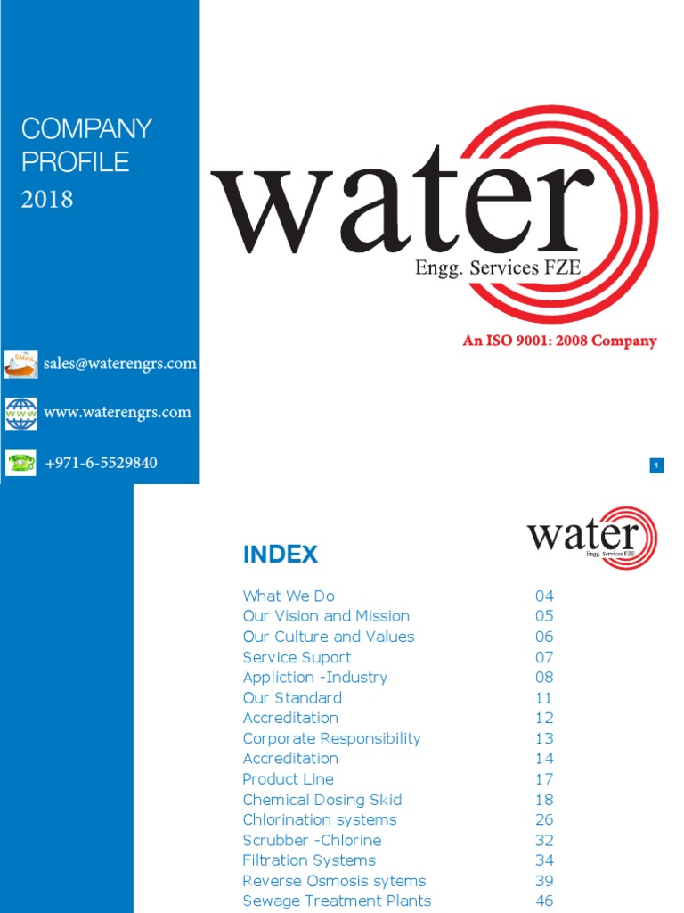WES - Company Profile R5-2018 | PDF | Sewage Treatment | Water Treatment