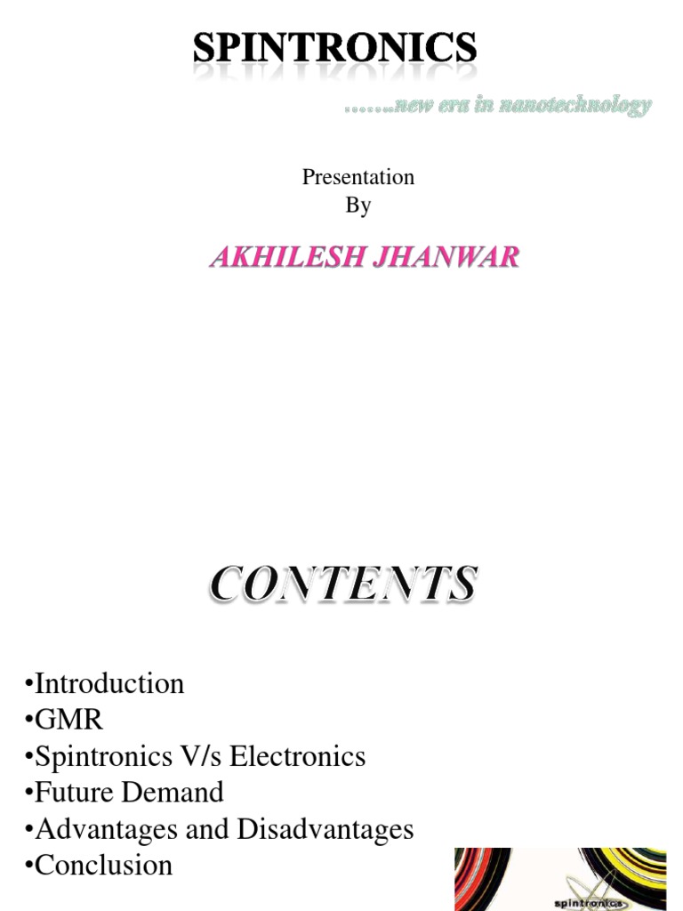 Spintronics: Future of Electronics | PDF | Spin (Physics) | Solid State Engineering