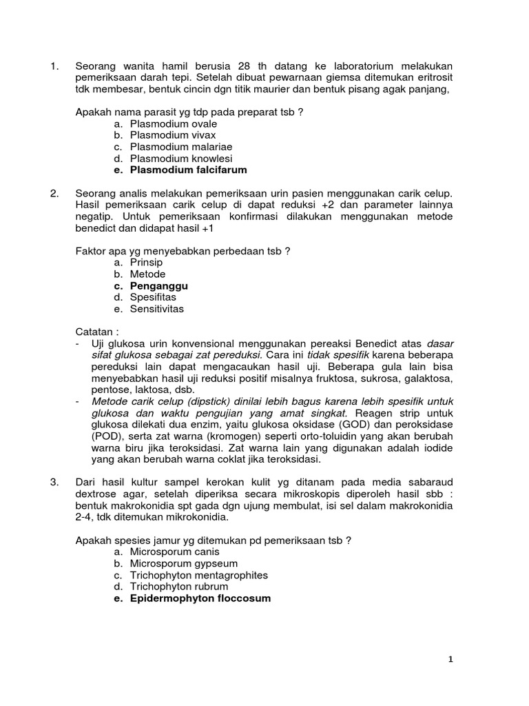 Diagnosa dan Metode Uji Laboratorium Kesehatan | PDF | Sains & Matematika
