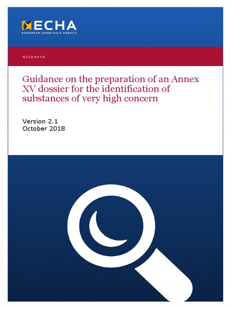 Guidance On The Preparation of An Annex XV Dossier For The ...