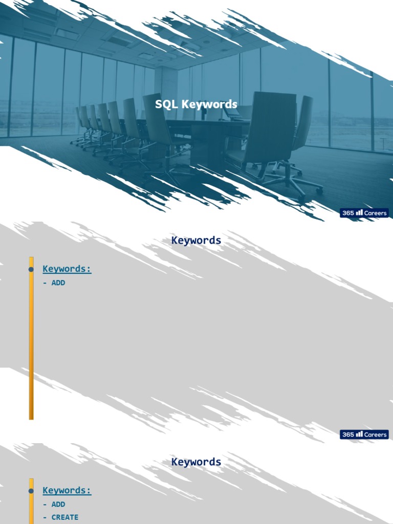 SQL Keywords | PDF