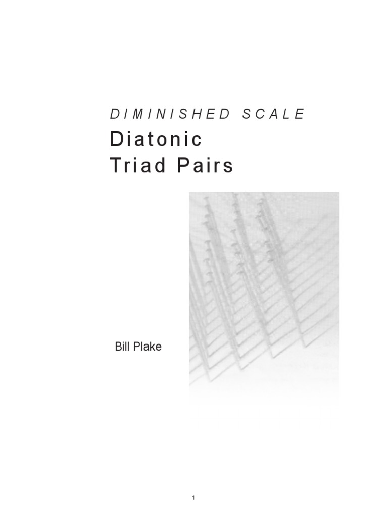 Diatonic Triads Pdf Chord Music Harmony