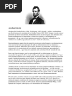 Biografía de Abraham Lincoln | PDF | Abraham Lincoln | Guerra civil ...