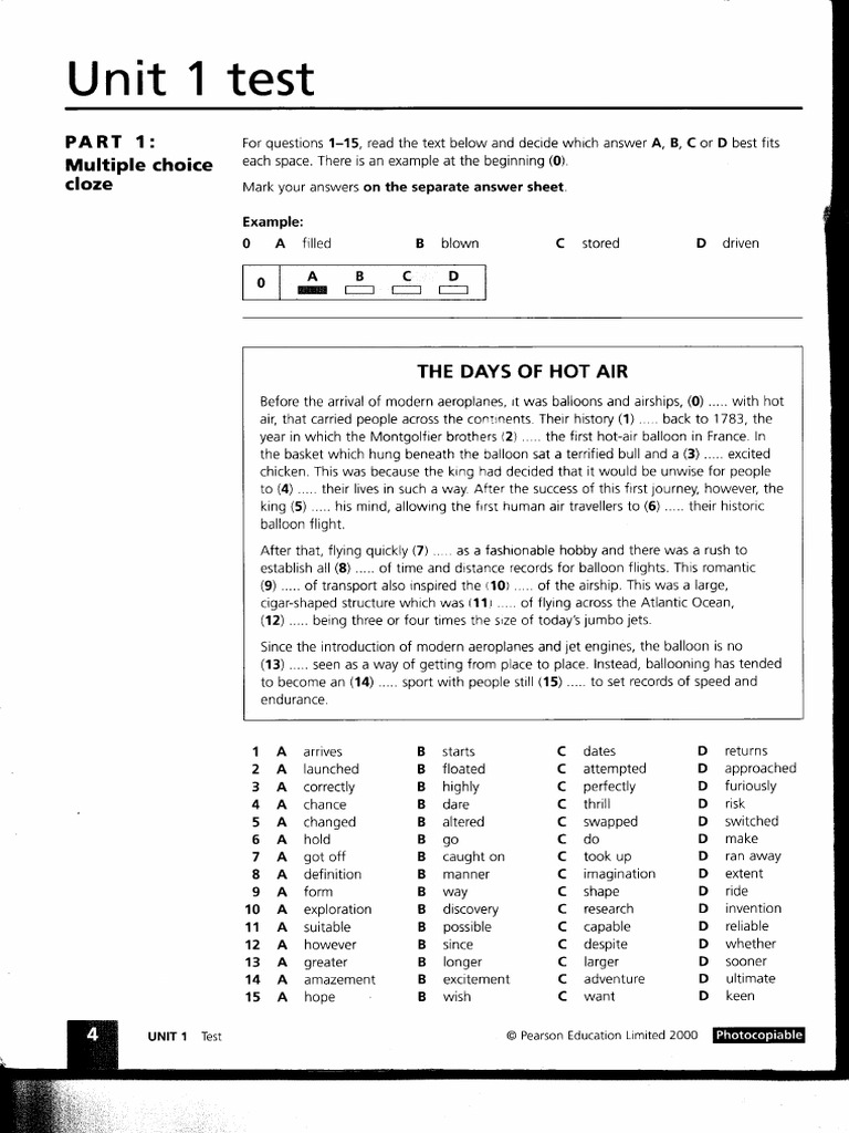 First Certificate GOLD Tests | PDF