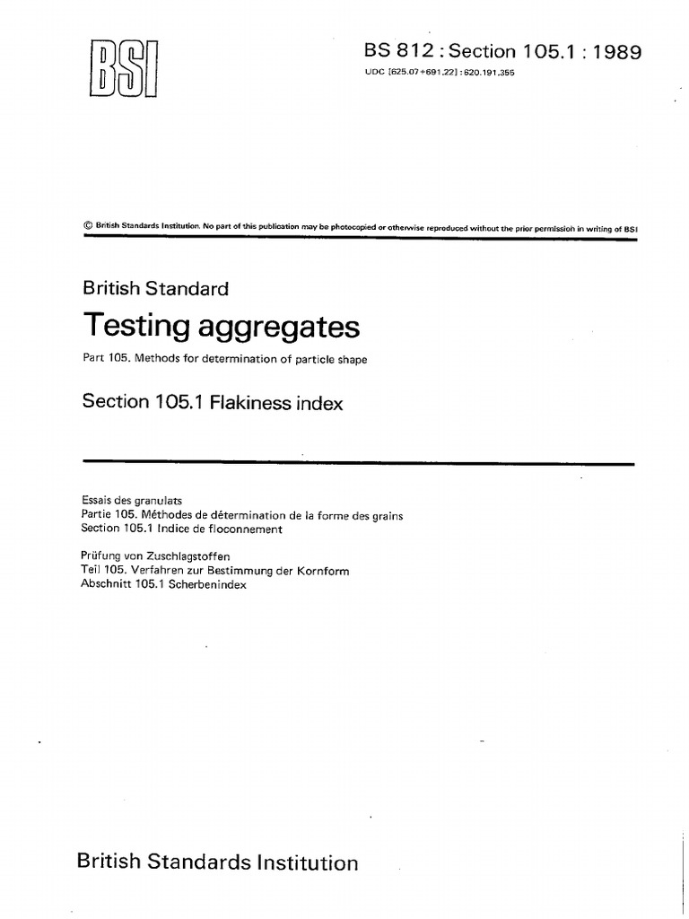 BS 812 - 105.1 | PDF