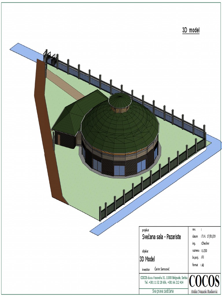 Svečana Sala - Pazariste 3D Model | PDF
