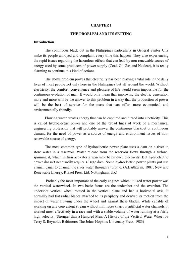 The Problem and Its Setting | PDF | Mechanical Engineering | Nature