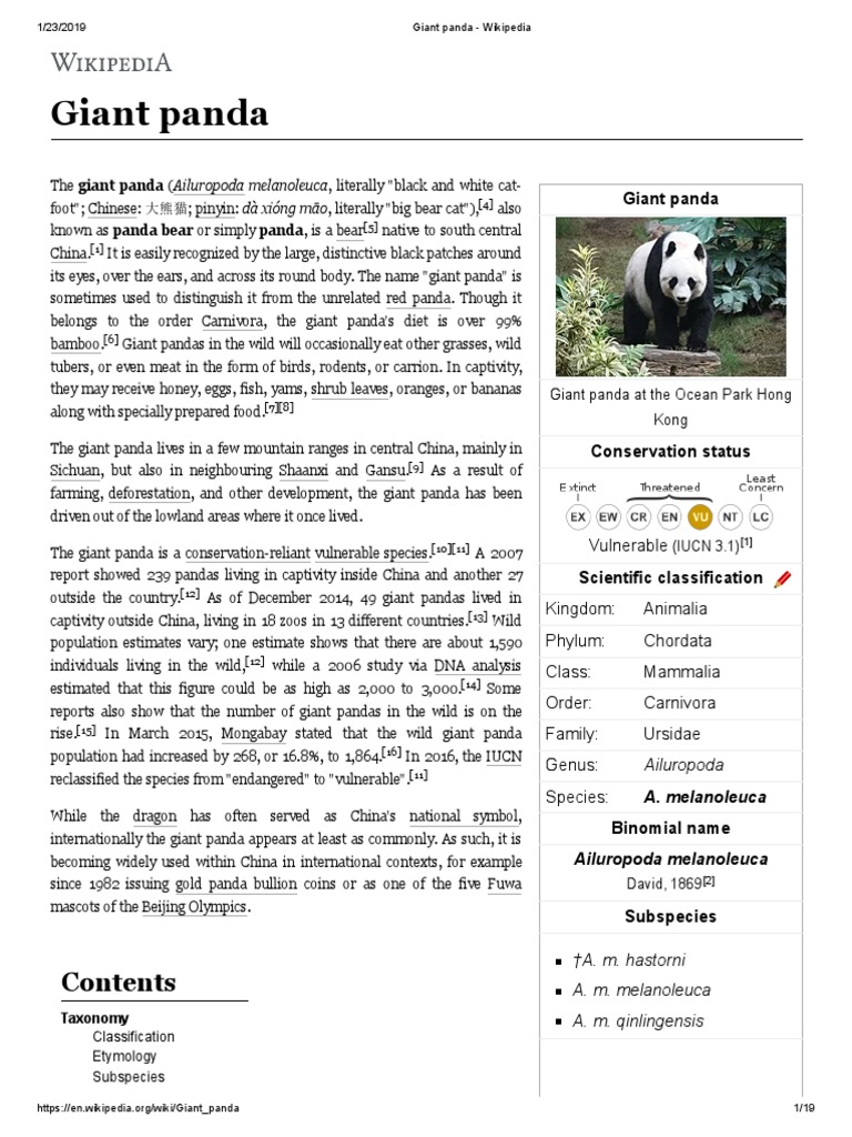 Giant Panda | PDF | Giant Panda | Organisms