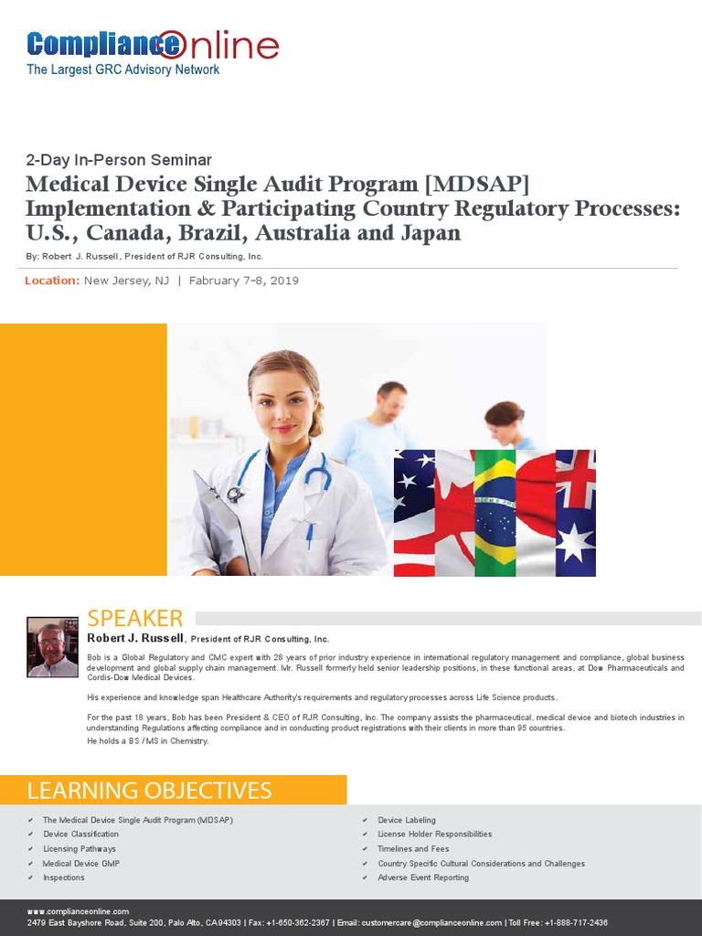 Medical Device Single Audit Program Mdsap | PDF | Medical Device ...