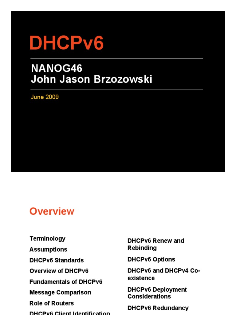 Comprehensive Guide to DHCPv6 | PDF | I Pv6 | Wide Area Network
