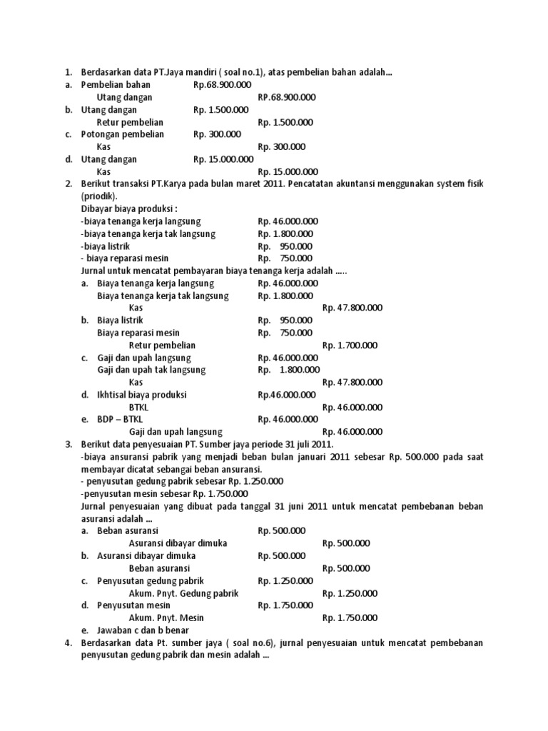 Soal Buk Desmiati | PDF