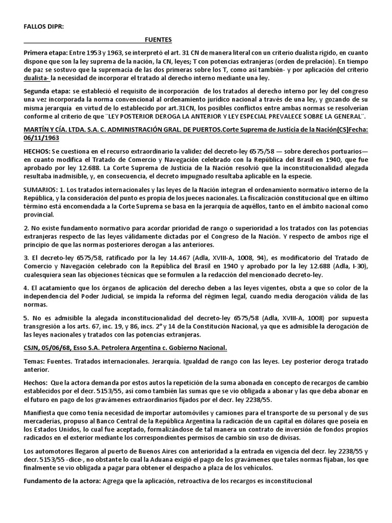 Fallos Dipr | PDF | Ley de la Unión Europea | Tratado