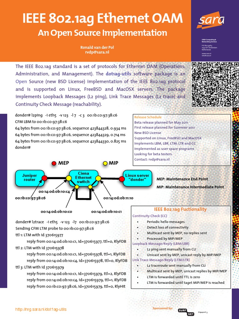 IEEE 802.1ag Ethernet OAM - An Open Source Implementation | PDF ... IEEE 802.1ag Ethernet OAM - An Open Source Implementation | PDF ...