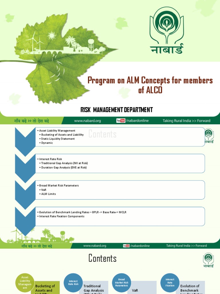 ALM Concepts | PDF | Bond Duration | Value At Risk