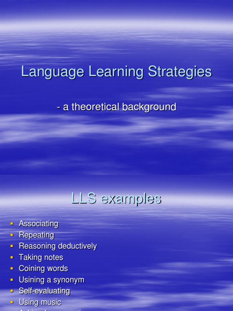 2 Definiton of LLS | PDF | Metacognition | Neuropsychological Assessment