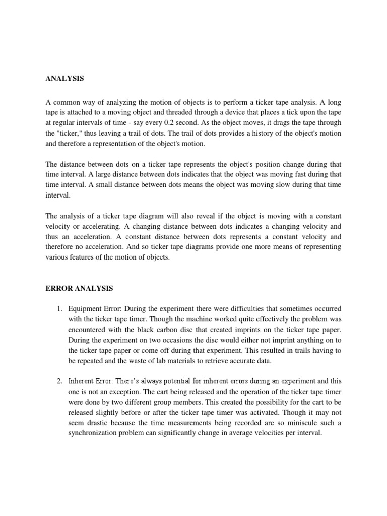 Engineering Science Lab Report 2 Question Analysis | PDF | Acceleration ...