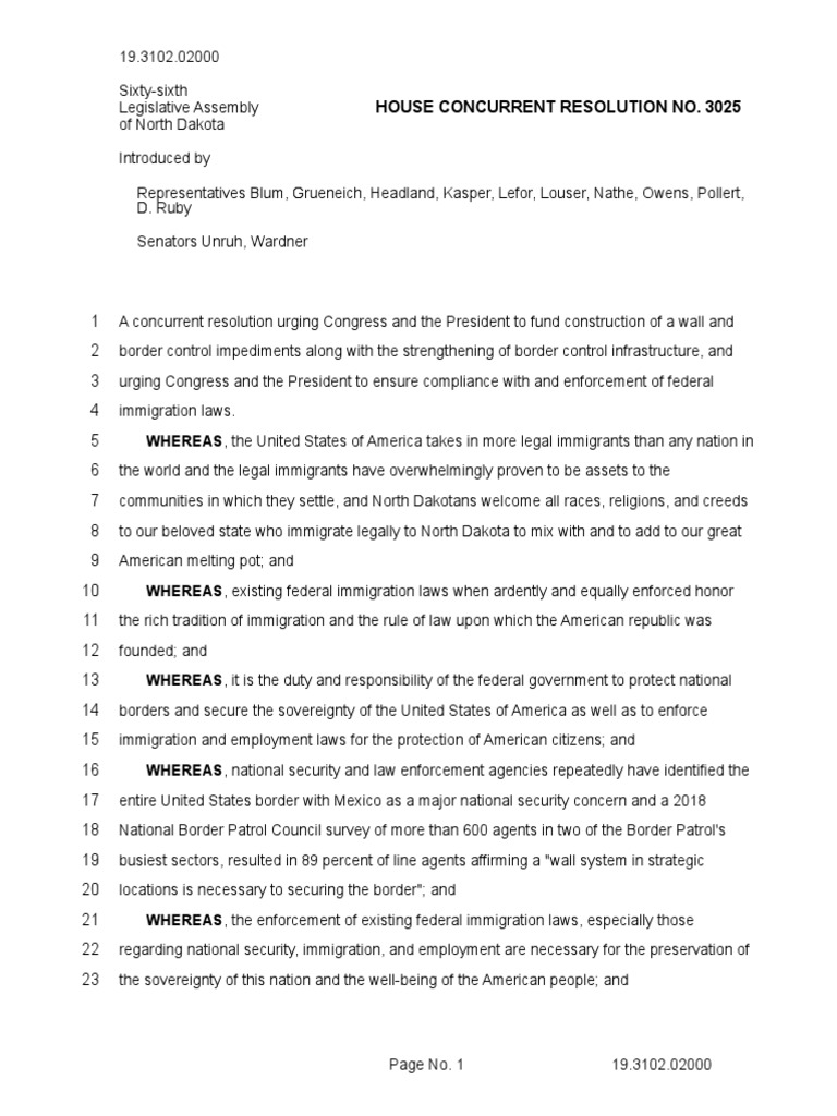 House Concurrent Resolution No. 3025 | PDF | United States House Of ...