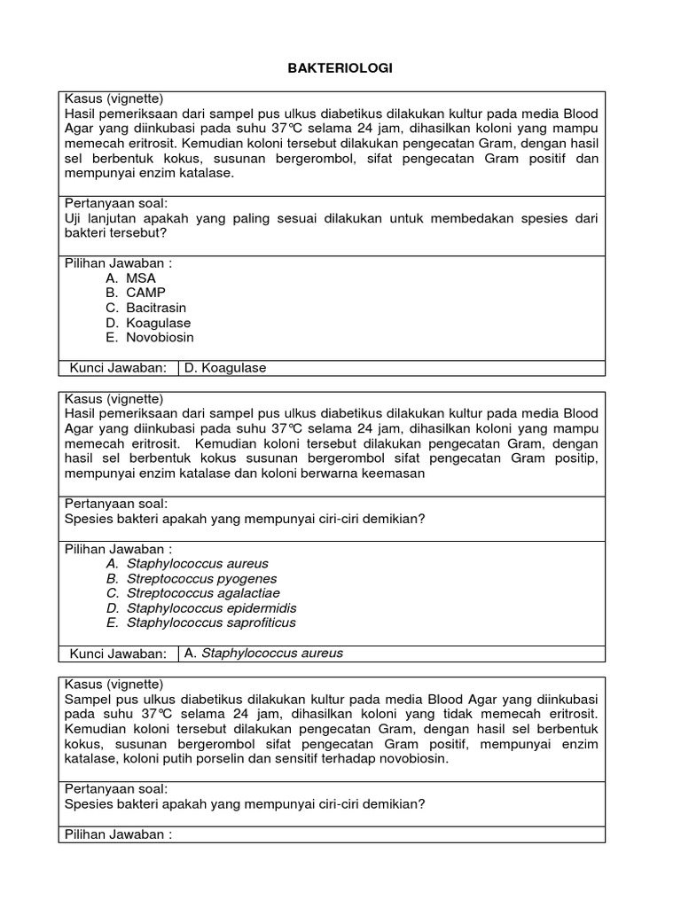Identifikasi Bakteri dari Sampel Pus | PDF | Sains & Matematika
