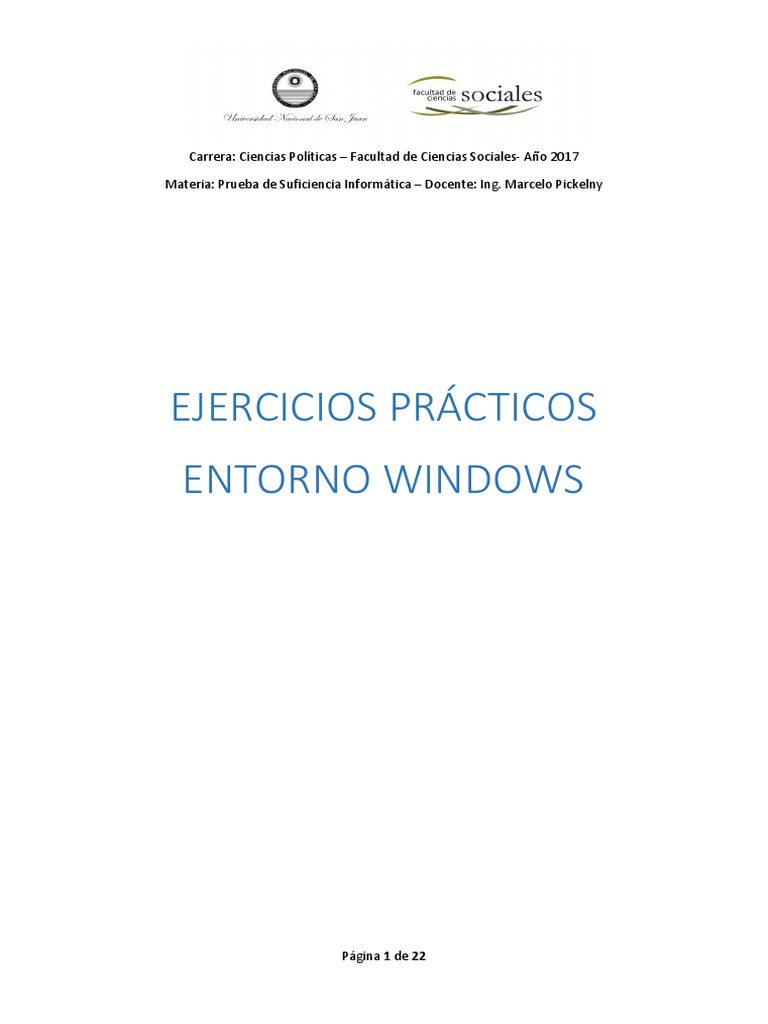 Windows 7 - Ejercicios Practicos | PDF | Ventana (informática ...